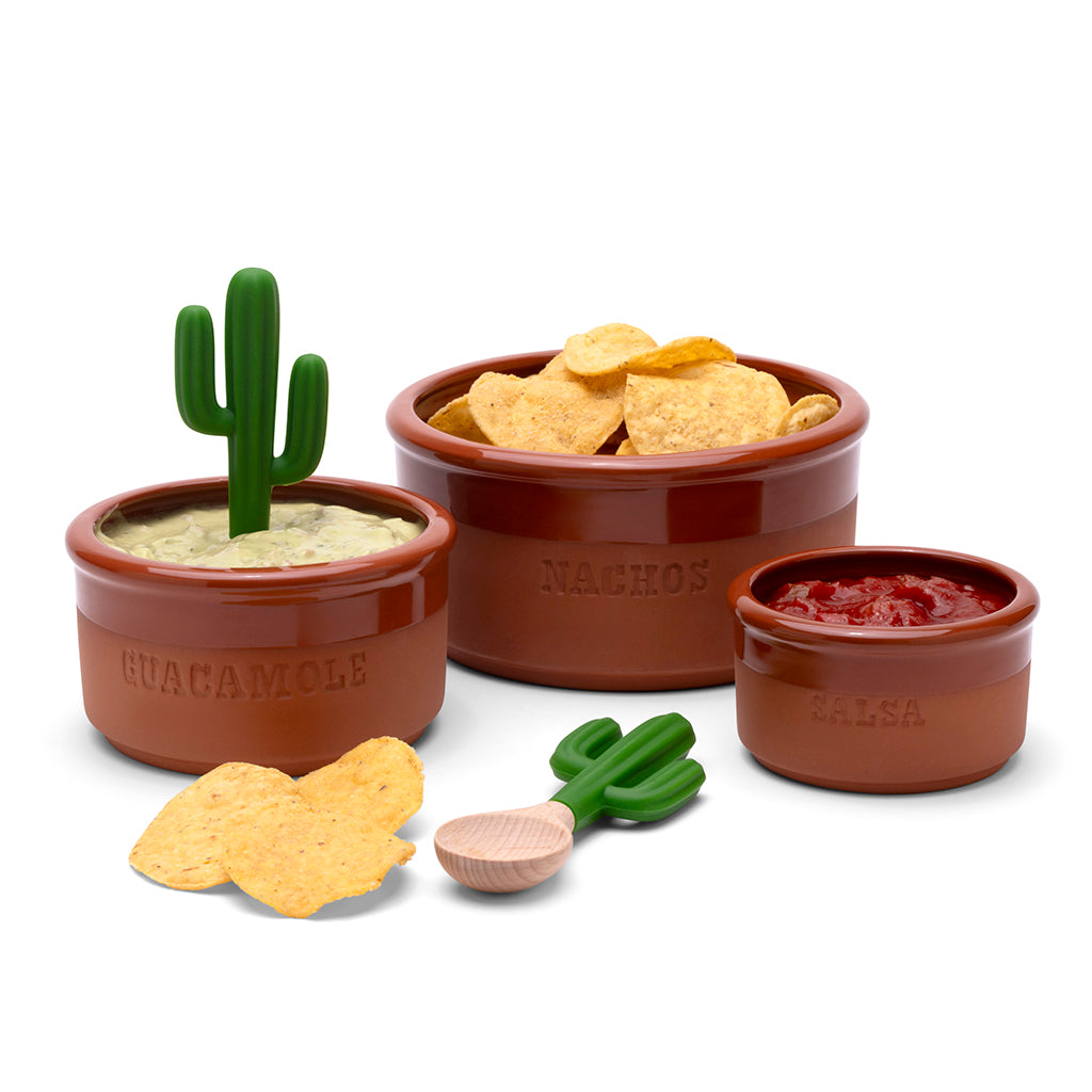Bowlero– Terracotta Mexican Dip Bowl Set for taco nights - Monkey ...